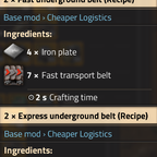 Cheaper Logistics - Factorio Mods