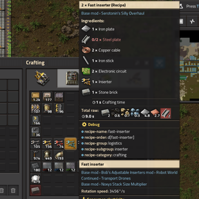 Serotonin's Silly Overhaul - Factorio Mods