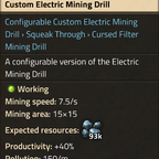 Configurable Custom Electric Mining Drill - Factorio Mods
